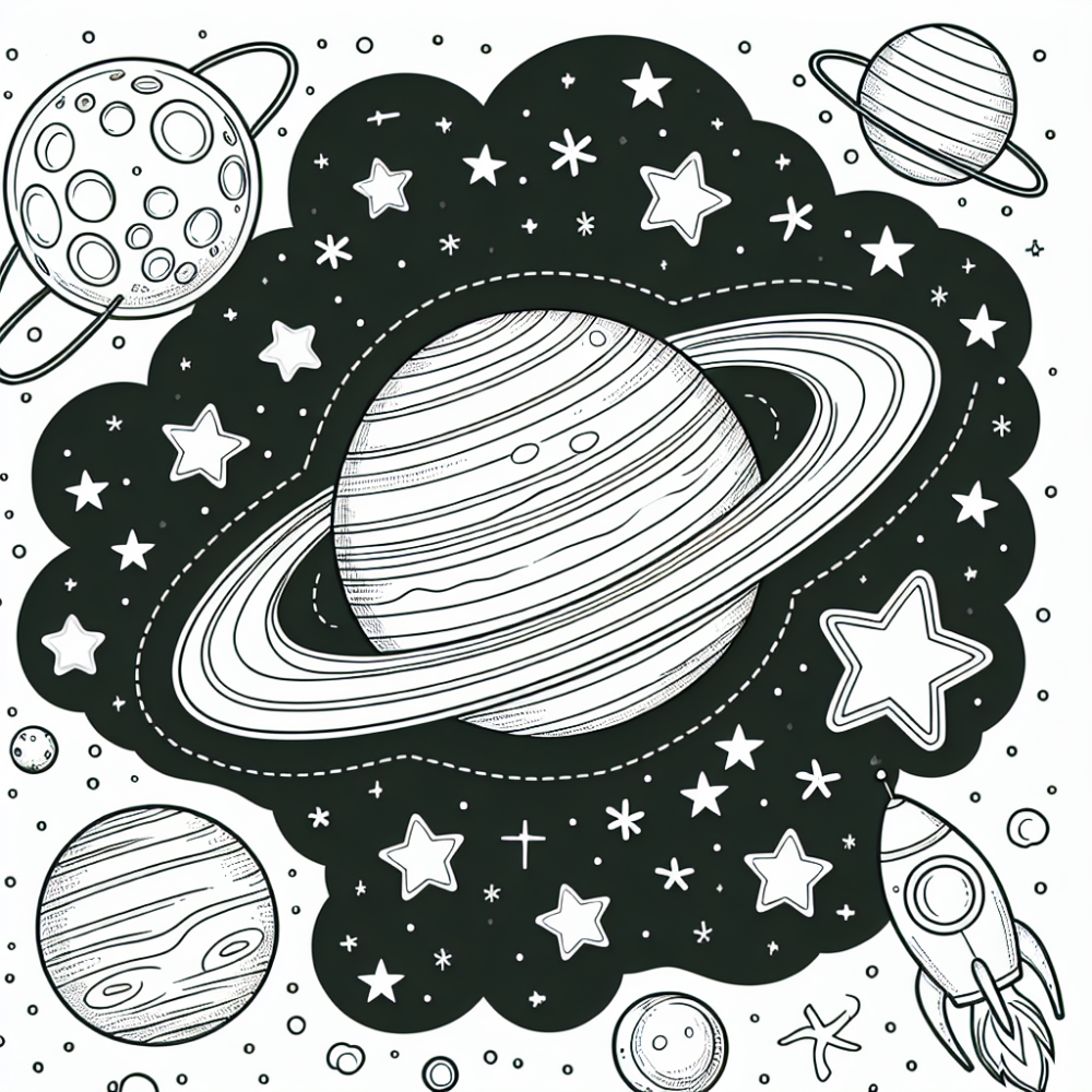 Free saturn Color Book - 14 Coloring Pages - Explore the Wonders of ...