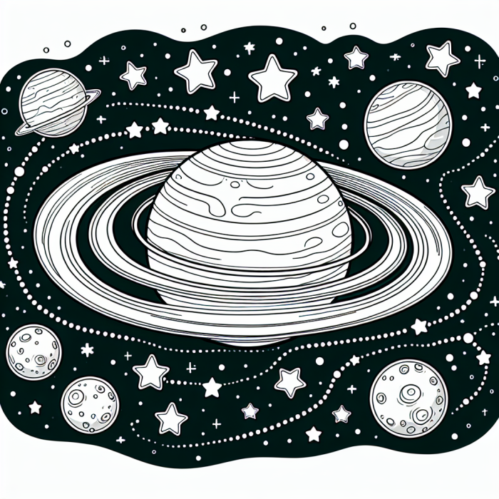 Free saturn Color Book - 14 Coloring Pages - Explore the Wonders of ...