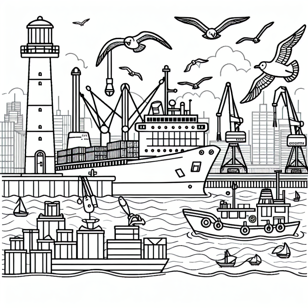 Free seaport Color Book - 15 Coloring Pages - Explore Our Rich ...