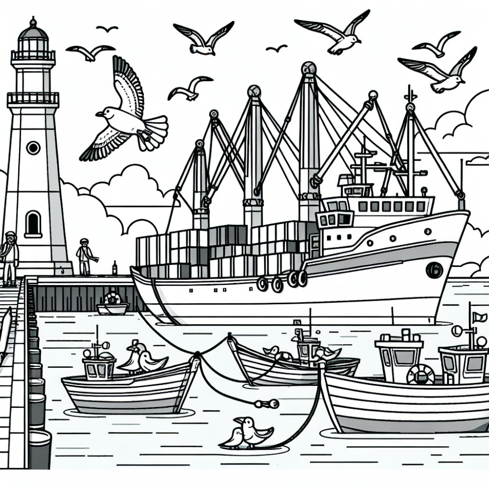 Free seaport Color Book - 15 Coloring Pages - Explore Our Rich ...