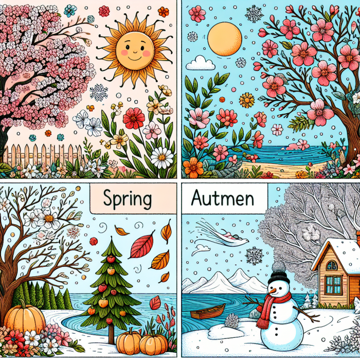 Coloring Page: Seasonal Color Page for Kids