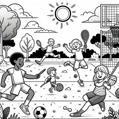 Free sports coloring page Color Book - 14 Coloring Pages - Explore Our ...