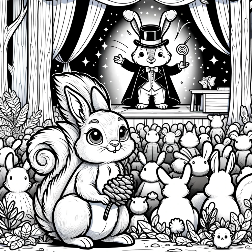 Coloring Page: Enchanted Forest Friends - Color Page for Kids