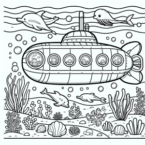 Coloring Page: Adventure Pirate Ship Color Page for Kids