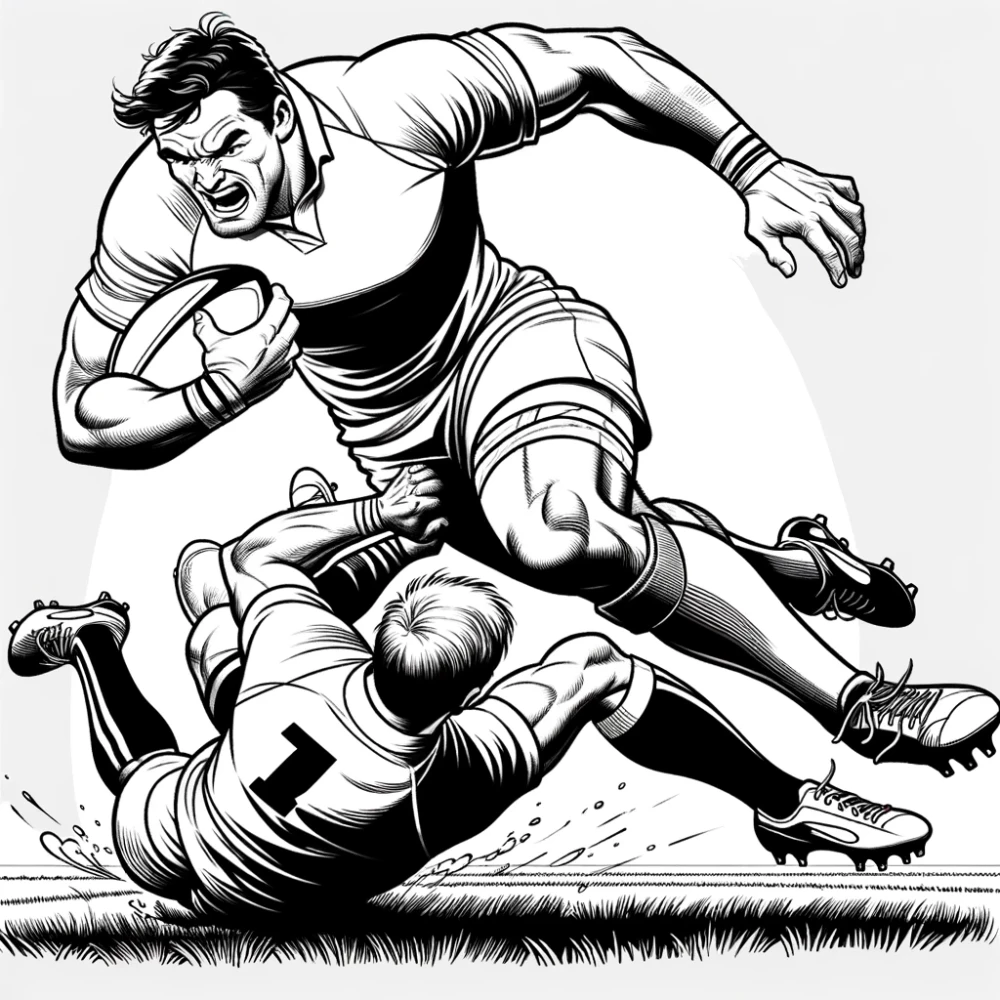Coloring Page: Exciting Rugby Color Page for Kids - Coloring Fun and ...