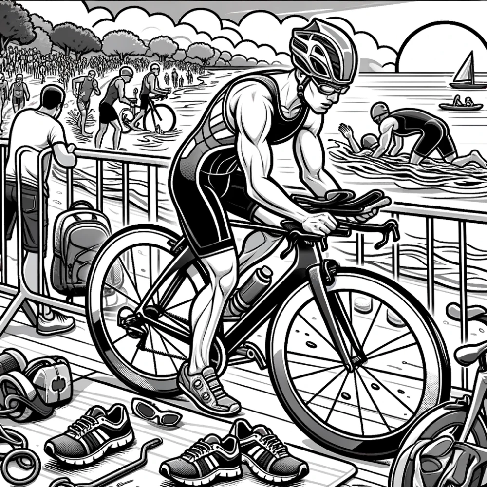 Coloring Page: Olympic Cyclist Color Page for Kids - Get Set for Paris ...