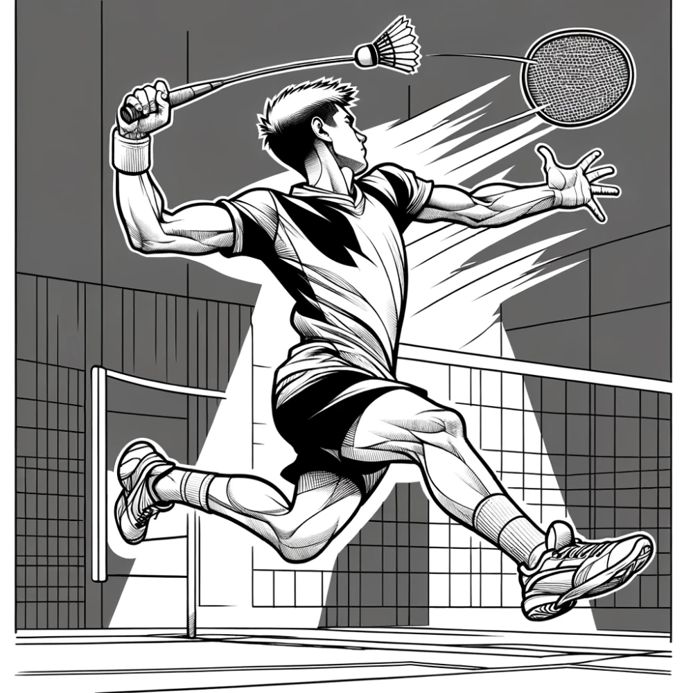 Coloring Page: Exciting Badminton Color Page for Kids - Olympic Games ...