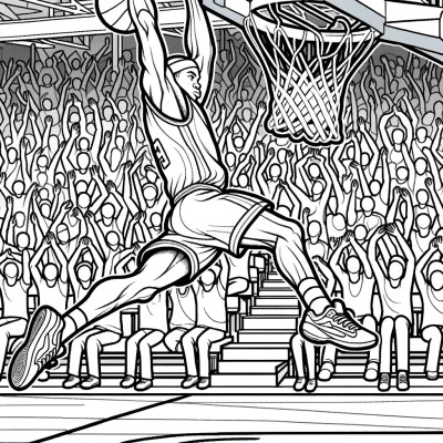 Coloring Page: Olympic Basketball Color Page for Kids | Creative Slam ...