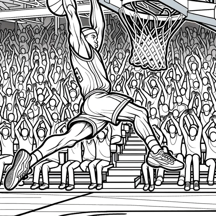 Coloring Page: Olympic Basketball Color Page for Kids | Creative Slam ...