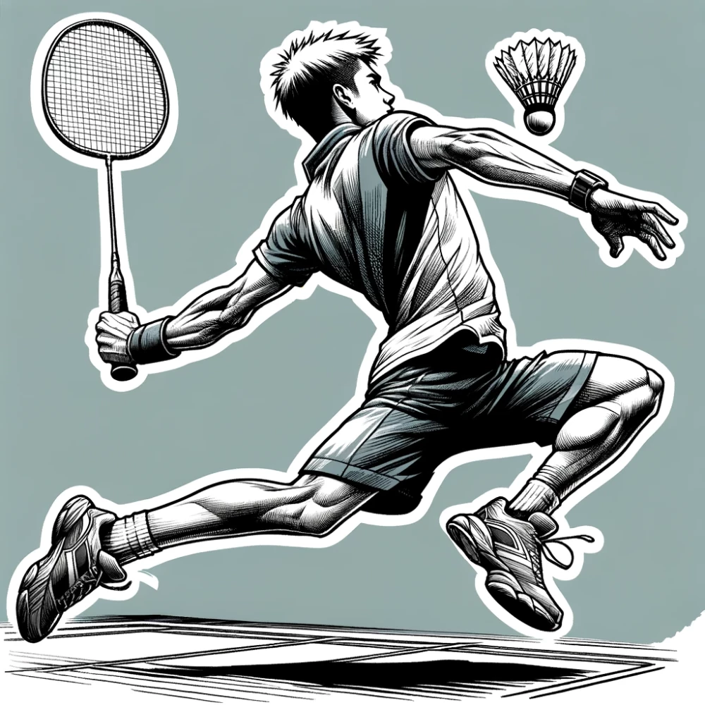 Coloring Page: Olympic Badminton Player Color Page for Kids ...