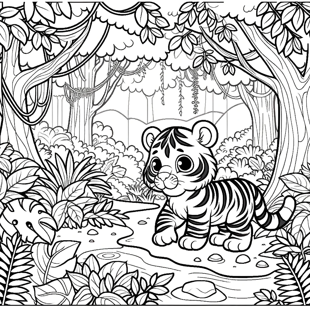 Free Tiger Color Book - 17 Coloring Pages - Discover the World of ...