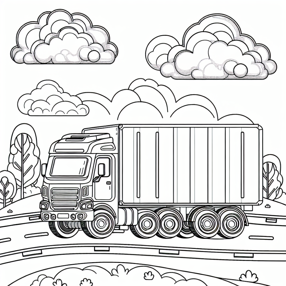 Free truck coloring page Color Book - 15 Coloring Pages - Explore Our ...
