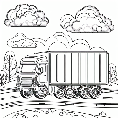 Free truck coloring page Color Book - 15 Coloring Pages - Explore Our ...