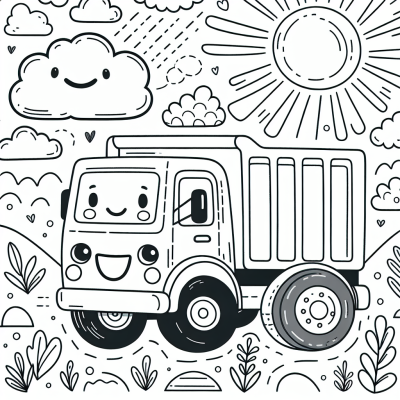 Free truck coloring page Color Book - 15 Coloring Pages - Explore Our ...