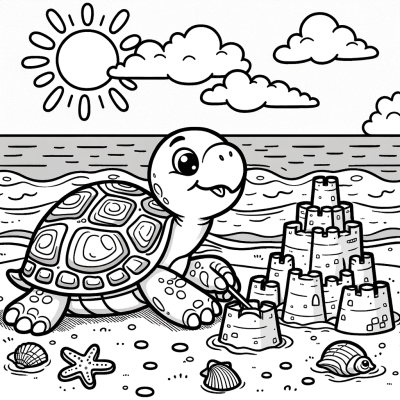 Free turtle Color Book - 40 Coloring Pages - Dive Into the Colorful ...
