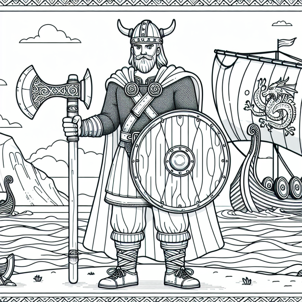Free viking coloring page Color Book - 12 Coloring Pages - Engaging ...