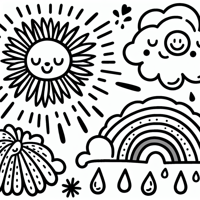 Coloring Page: Radiant Color Page for Kids to Enjoy