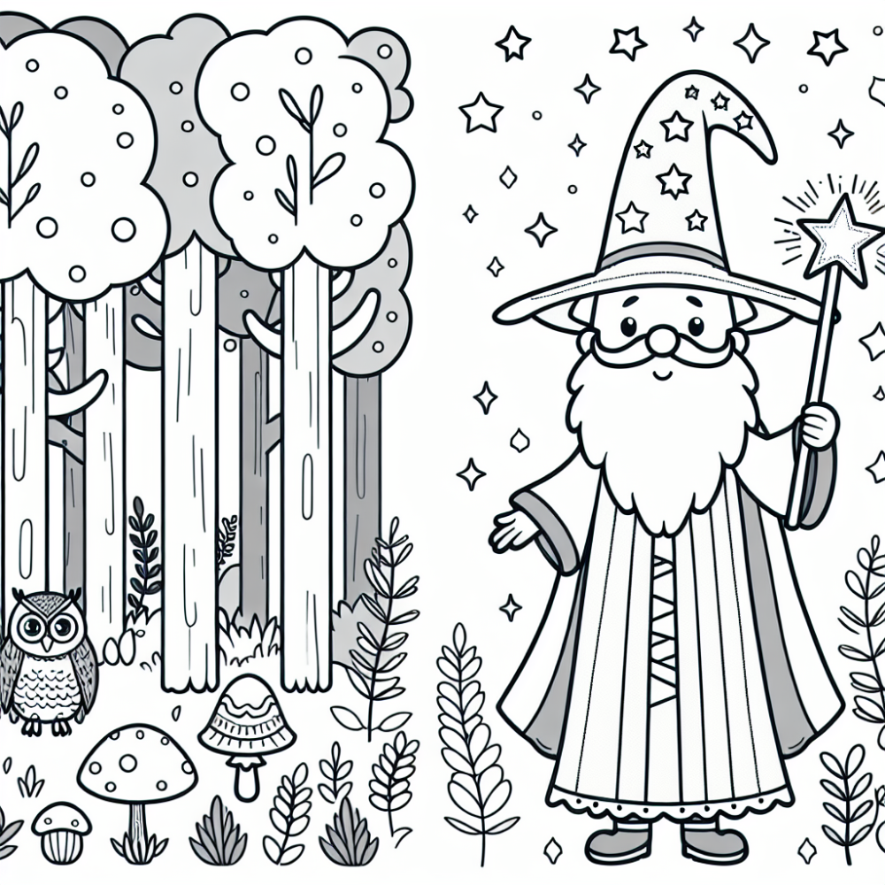 Free wizard coloring page Color Book - 12 Coloring Pages - Explore Our ...