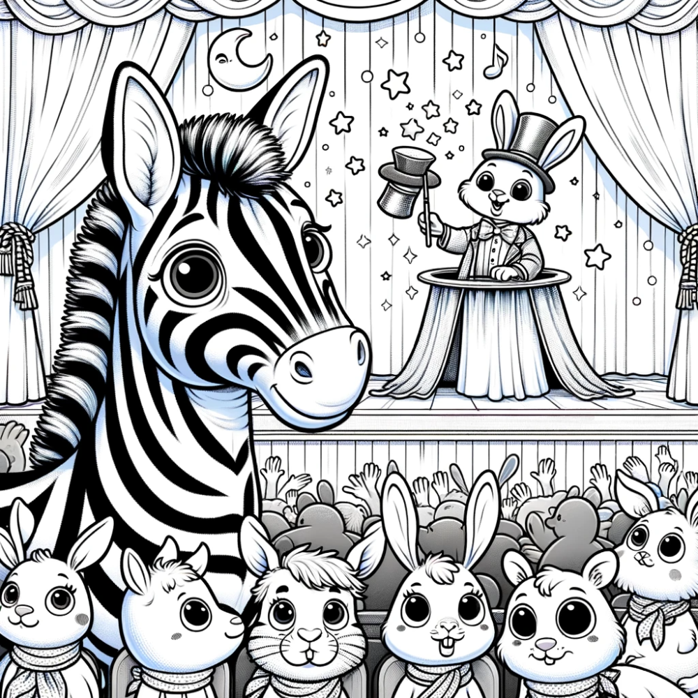Coloring Page: Magical Theater Adventure - Color Page for Kids